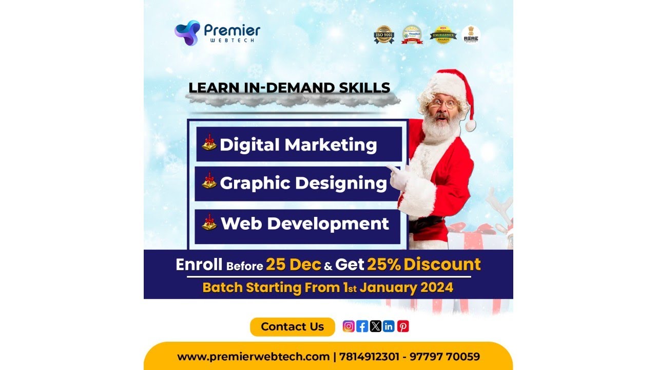 📣𝐆𝐞𝐭 𝟐𝟓% 𝐨𝐟𝐟 𝐨𝐧 𝐎𝐮𝐫 𝐈𝐓 𝐂𝐨𝐮𝐫𝐬𝐞𝐬 𝐨𝐧 𝐭𝐡𝐞 𝐨𝐜𝐜𝐚𝐬𝐢𝐨𝐧 𝐎𝐟 𝐂𝐡𝐫𝐢𝐬𝐭𝐦𝐚𝐬🎄| Premier ...