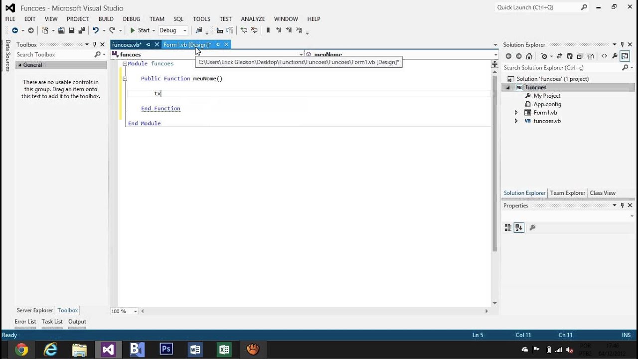 Funções e módulos - Visual Basic .NET - YouTube