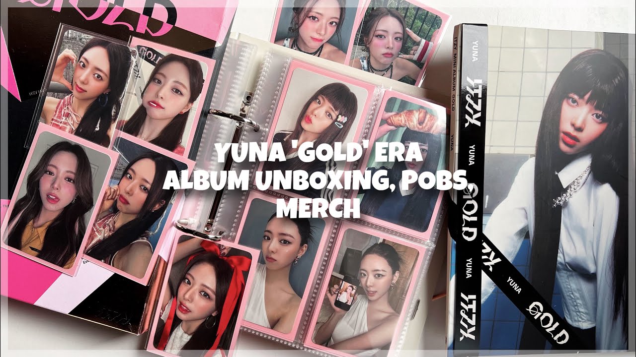 yuna gold collective haul + photocard storing - YouTube