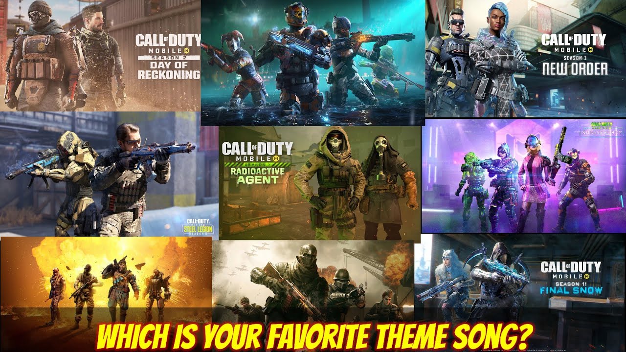 Cod mobile season 1-12 battle pass theme song 2019-2022 / which is your ...