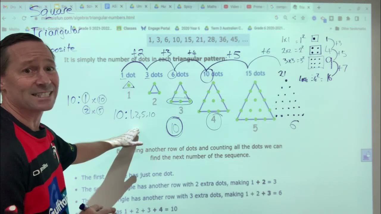 Triangular, Square, Prime and Composite numbers. - YouTube