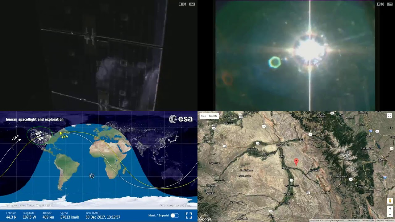 Orbital Sunrise Over North America - ISS Space Station Earth View LIVE ...