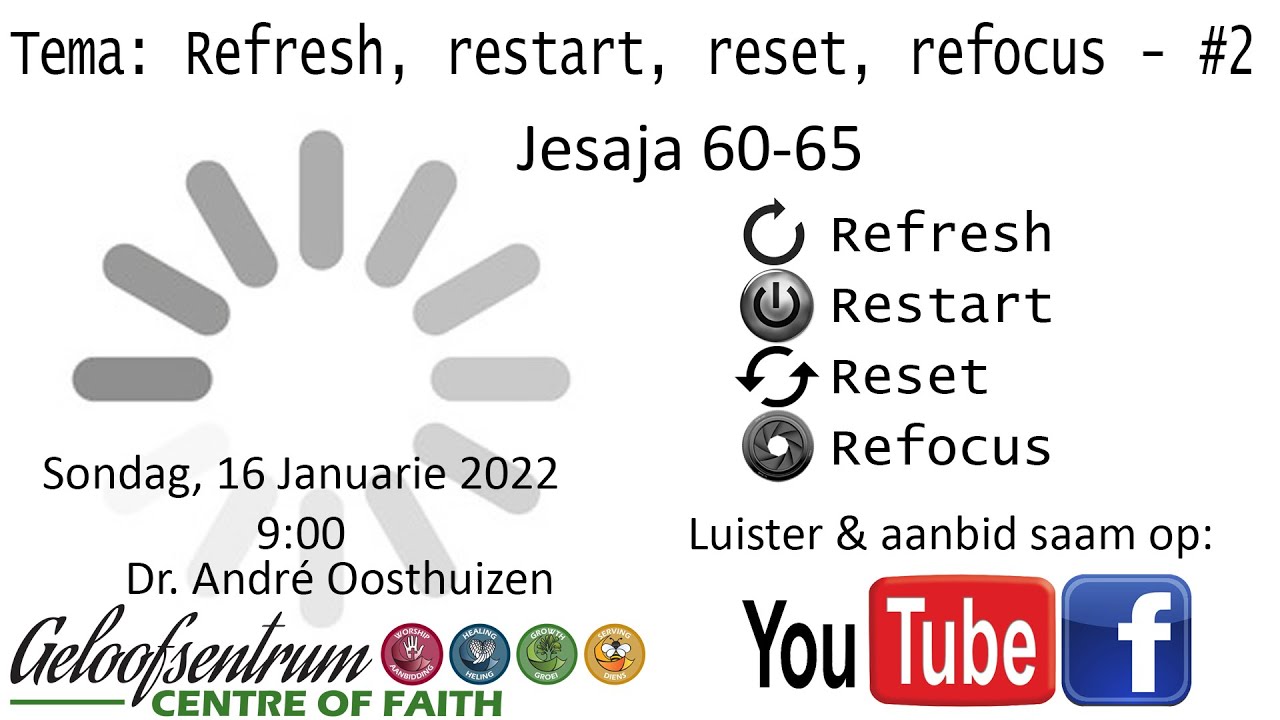 Refresh, restart, reset, refocus - #2 - YouTube