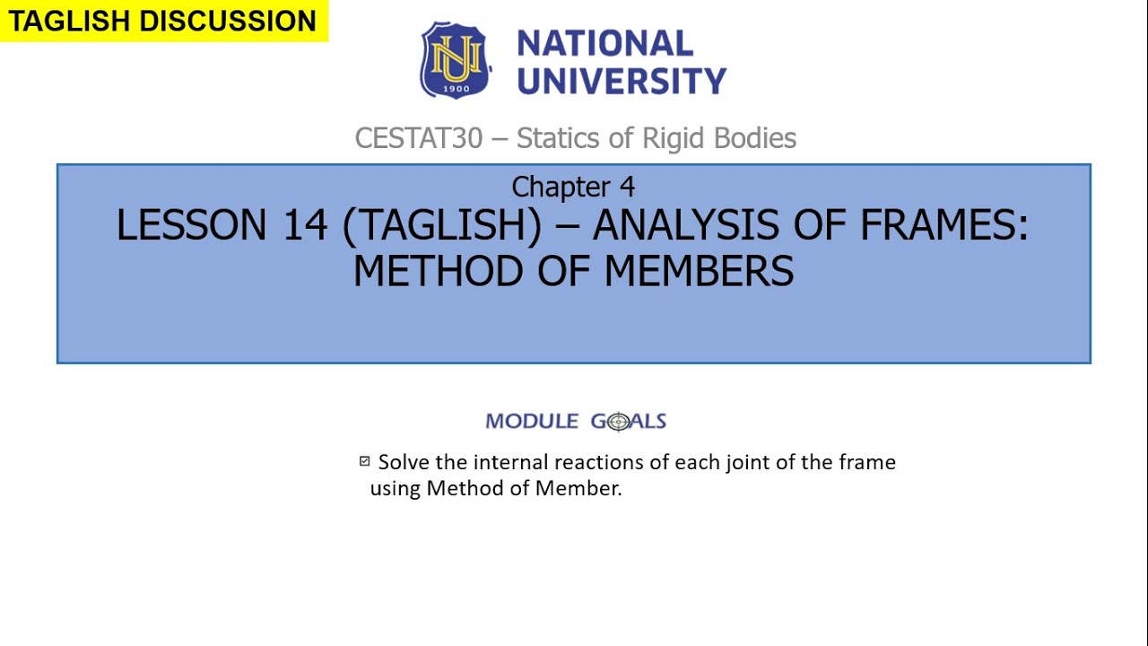 Discussion and Problem: Method of Members - YouTube