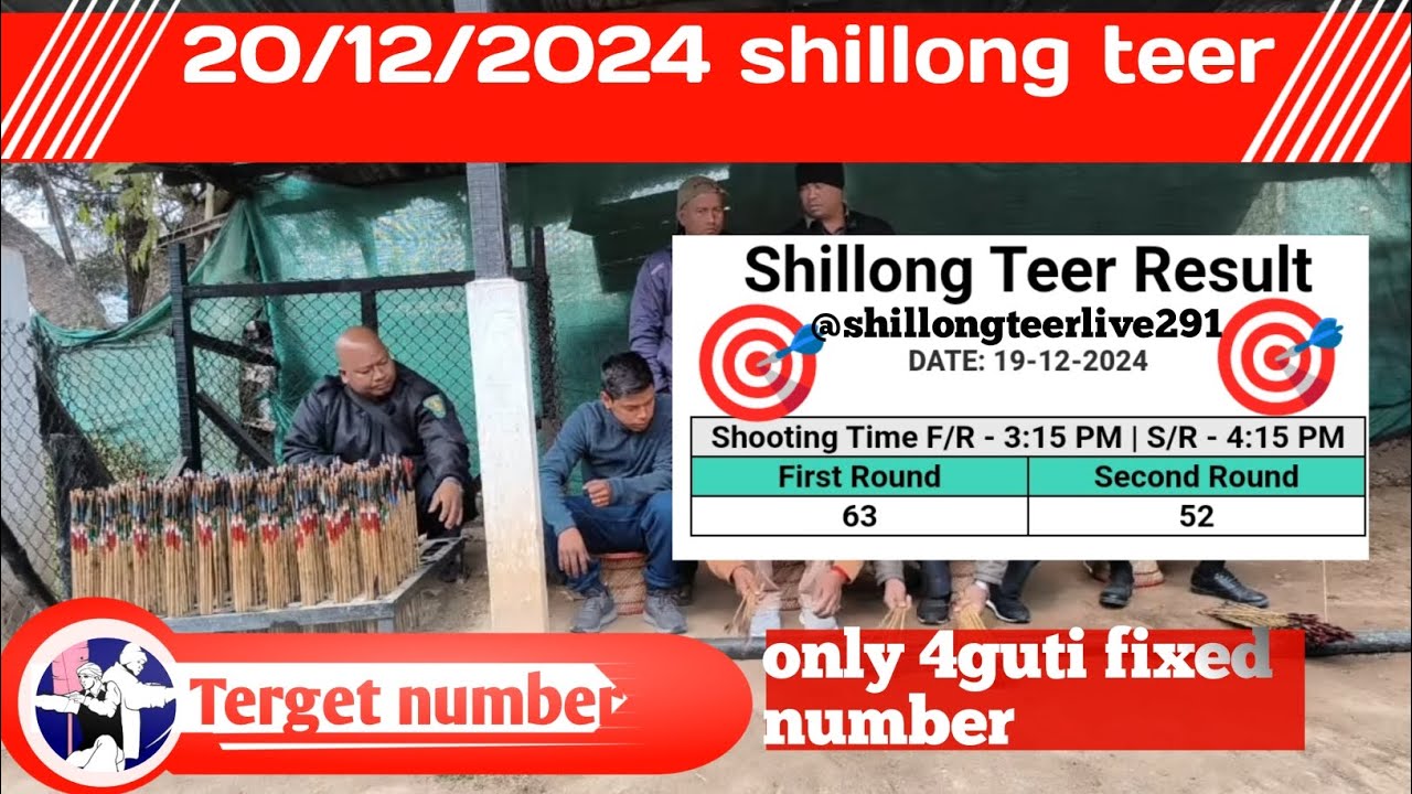 Shillon teer common number | 20,12,2024 #@Shillongteerlive291 - YouTube