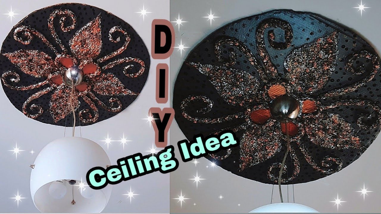 #diycrafts #cardboardcrafts DIY Room Decor Idea/ Ceiling Decor from ...