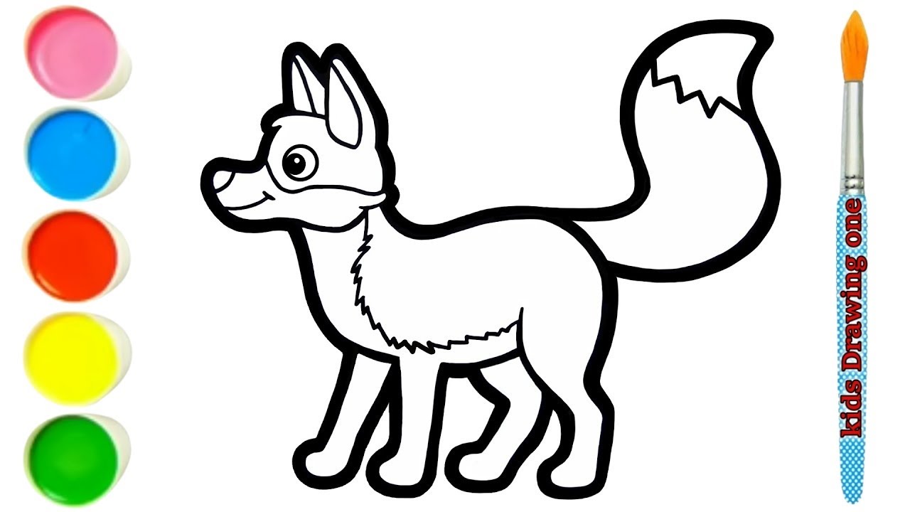 Let's Learn Fox Drawing simple - YouTube