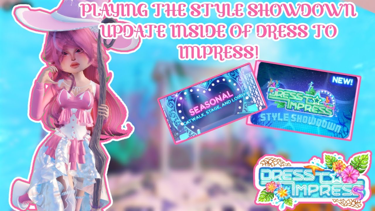 PLAYING THE STYLE SHOWDOWN UPDATE INSIDE OF DRESS TO IMPRESS! - YouTube