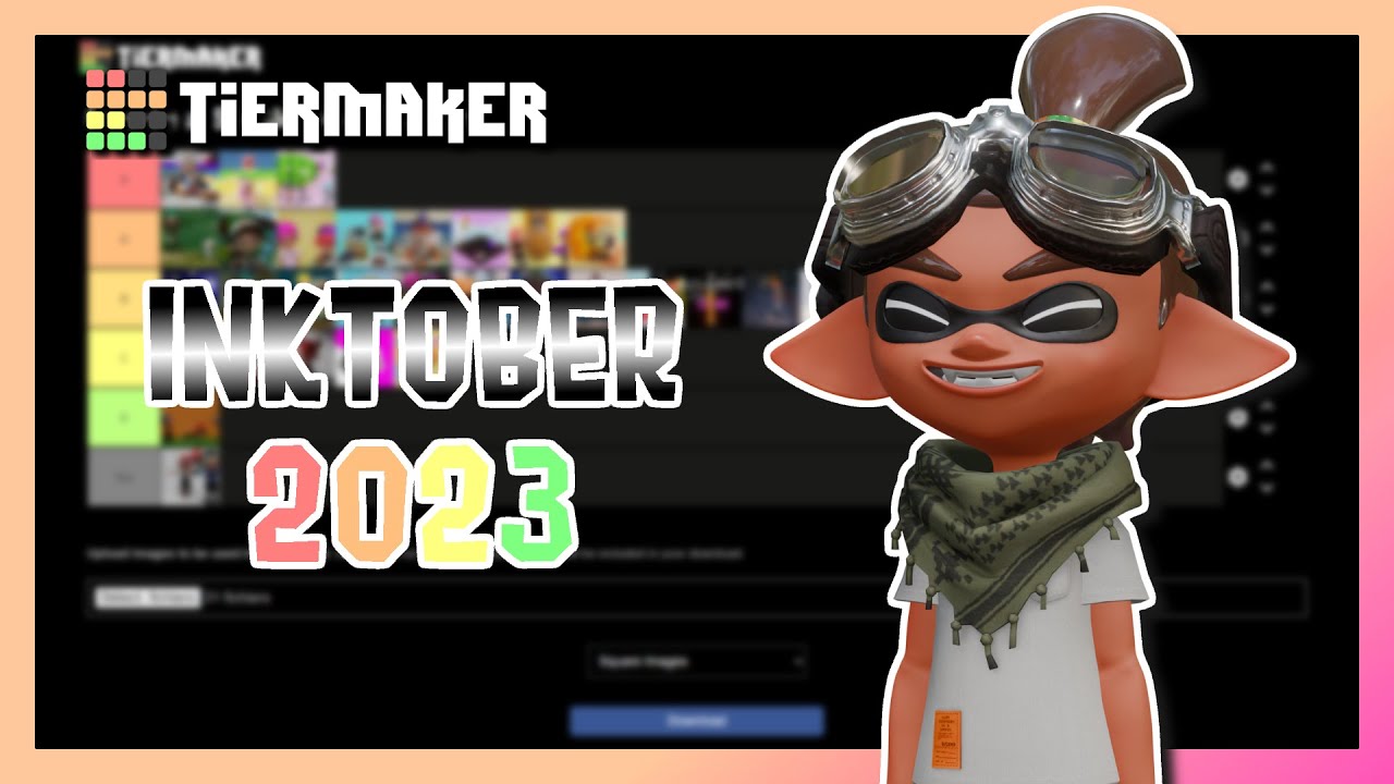 MA TIERS LIST INKTOBER 2023 - SPLATOON BLENDER 3D - YouTube