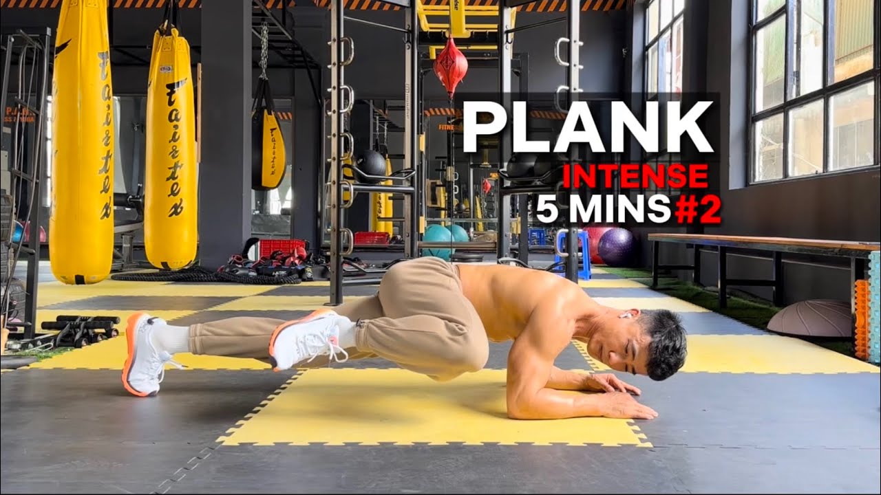 5 Minutes INTENSE PLANK WORKOUT FOR 6 PACK ABS - Part 2 - YouTube