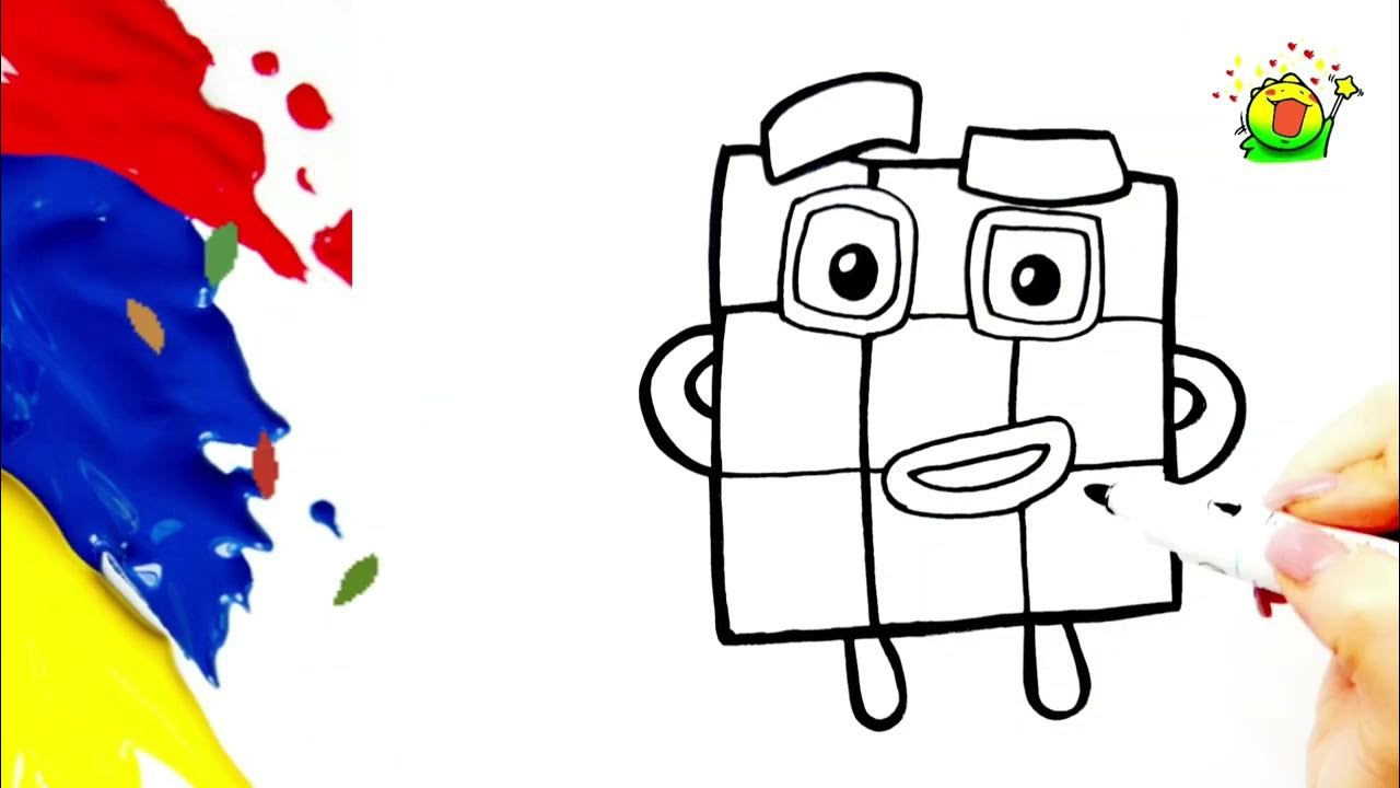 How to draw Number Block. Easy to draw a Number Block#art #drawing ...