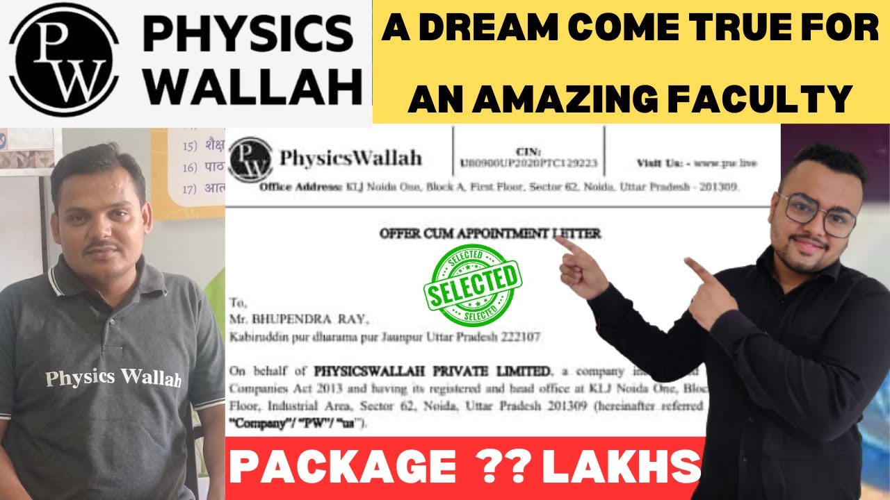 Physics Wallah Hirings 2024 | Chemistry Faculty Jobs | Placed Candidate Interview Experience ...