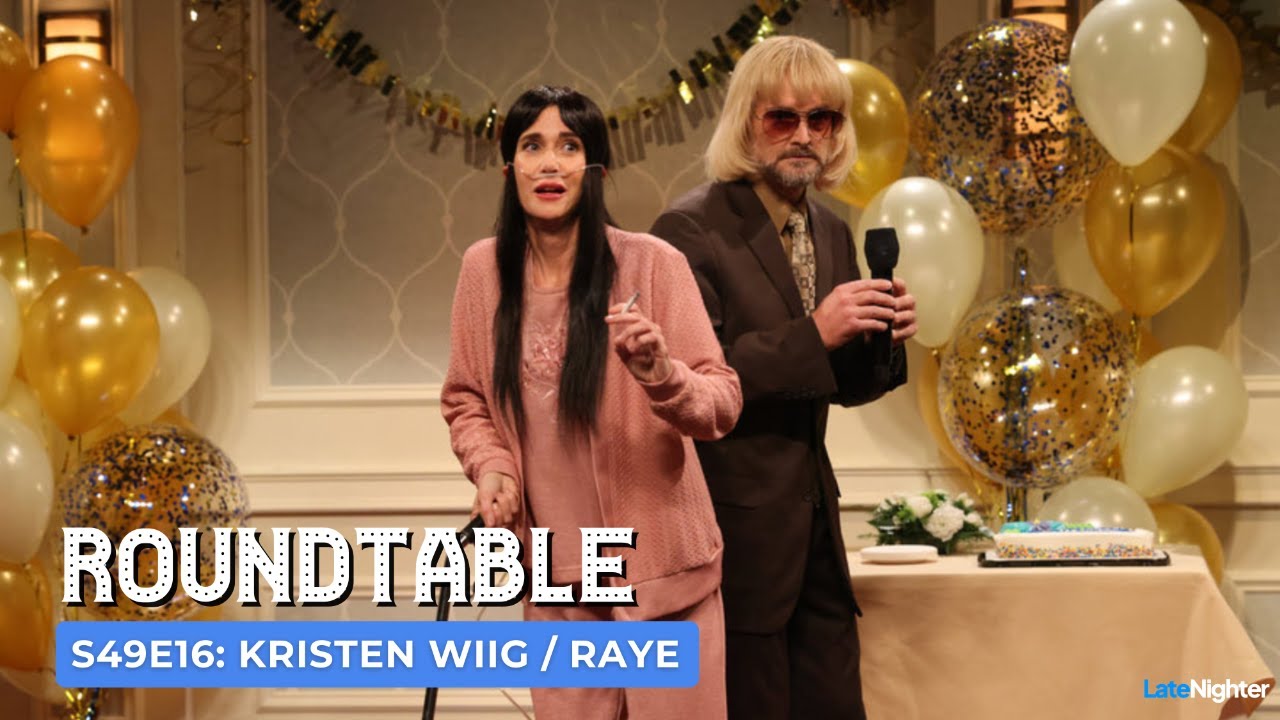 Kristen Wiig / RAYE SNL Roundtable - S49 E16 - YouTube