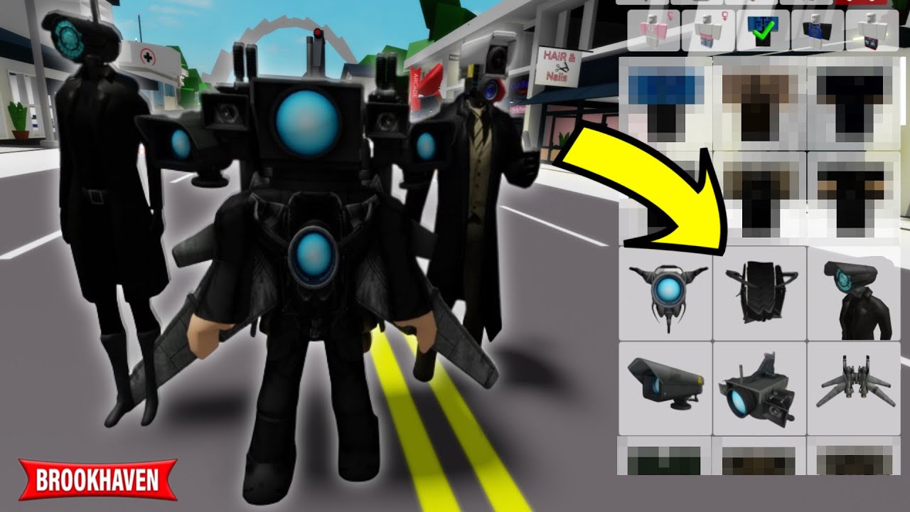 How To BECOME TITAN CAMERAMAN & BODYGUARD in Brookhaven Roblox! 🏡 ...