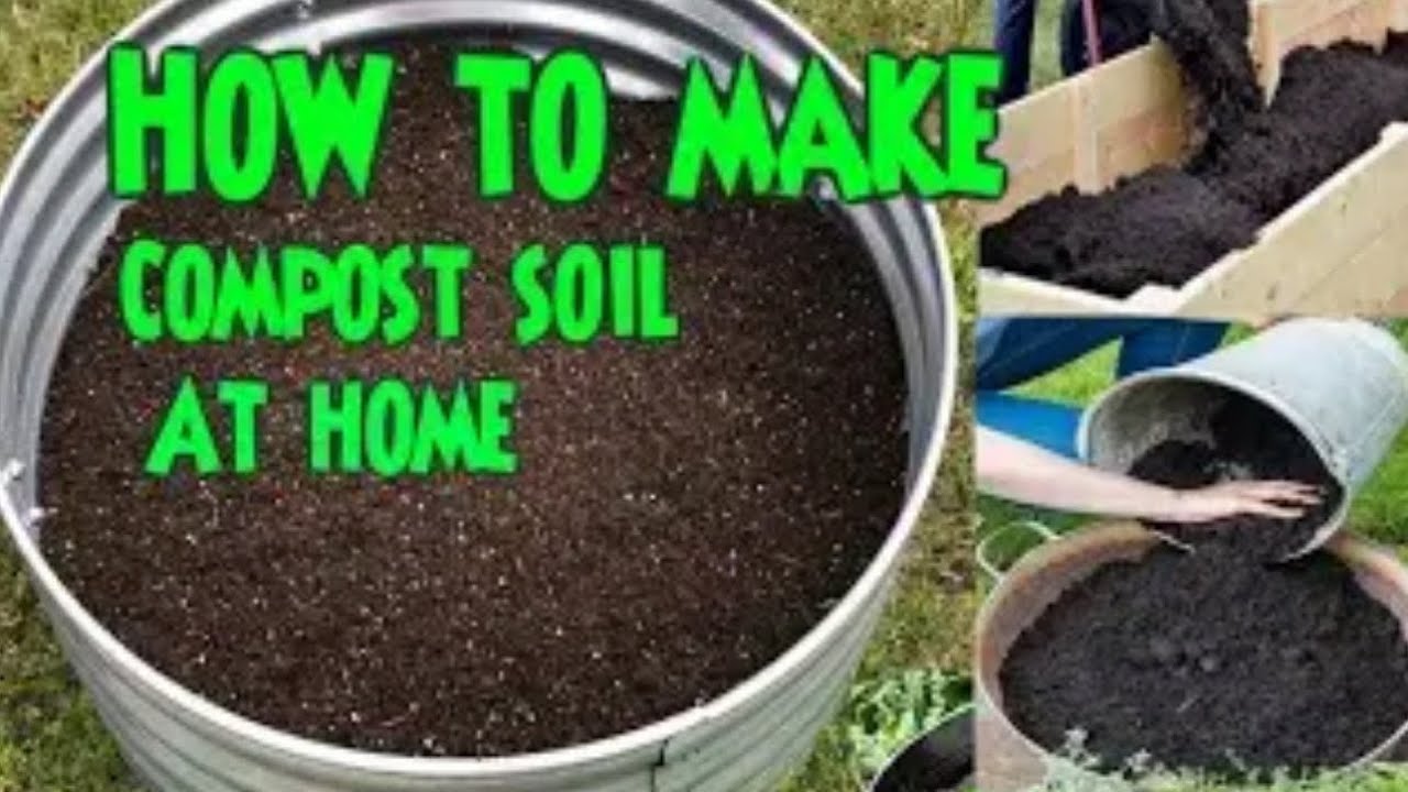 How to Make Compost soil | Easy DIY Compost Method | Best Organic ...