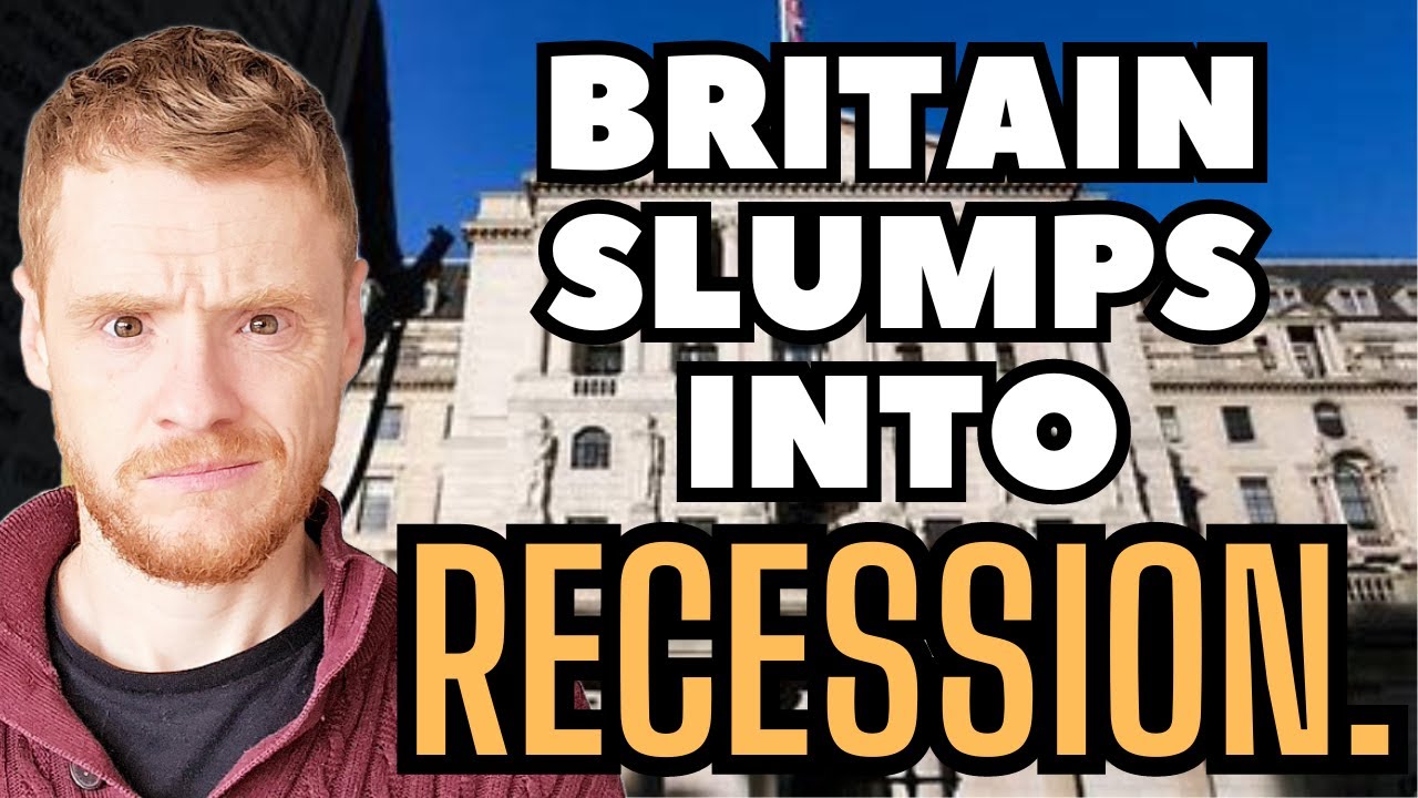 Britain slumps into recession. - YouTube