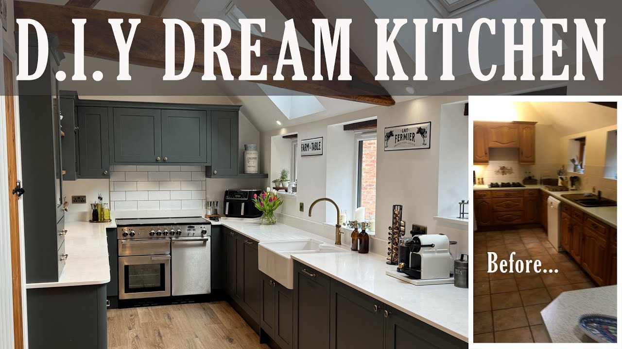 Stunning Slim Shaker Kitchen in New Forest Green Installed by the ...