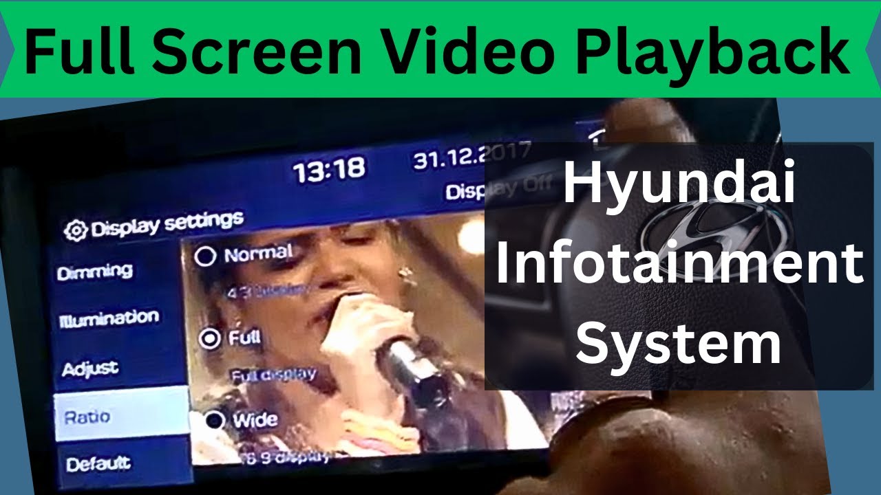 Full Screen Video Playback on Your Hyundai Infotainment System - YouTube