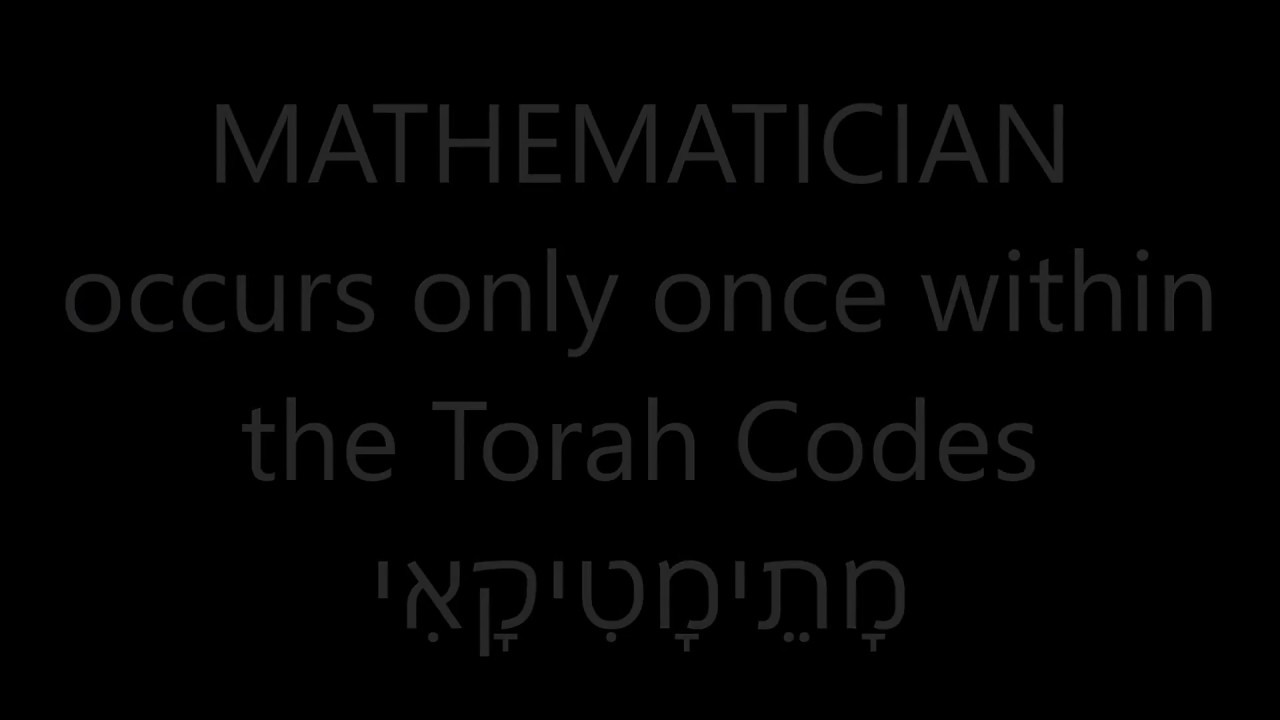 The Mathematician of the Bible - YouTube
