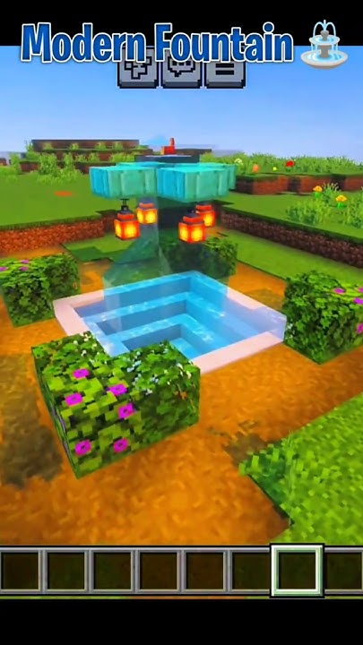 Morden Fountain in Minecraft 😮 #minecraft #shorts #ytshorts #viral # ...