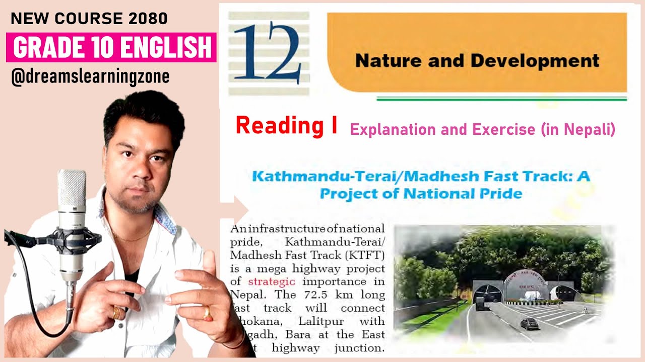 Grade 10 Engish Unit 12 Reading I Kathmandu Madesh Fast Track || Grade ...