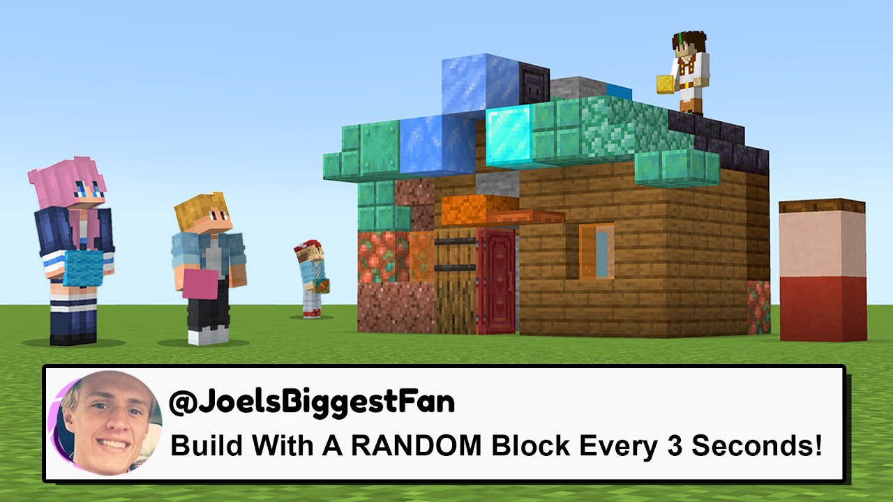 Minecraft BUILD BATTLE But The Blocks Are RANDOM! /w LDShadowLady ...