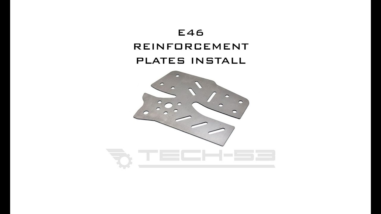 BMW E46 Reinforcement plates DIY - YouTube