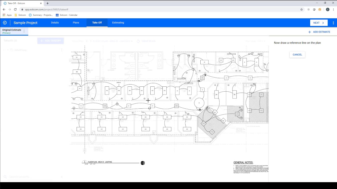 Esticom Tutorial - Setting a Plan Scale on Takeoffs - YouTube