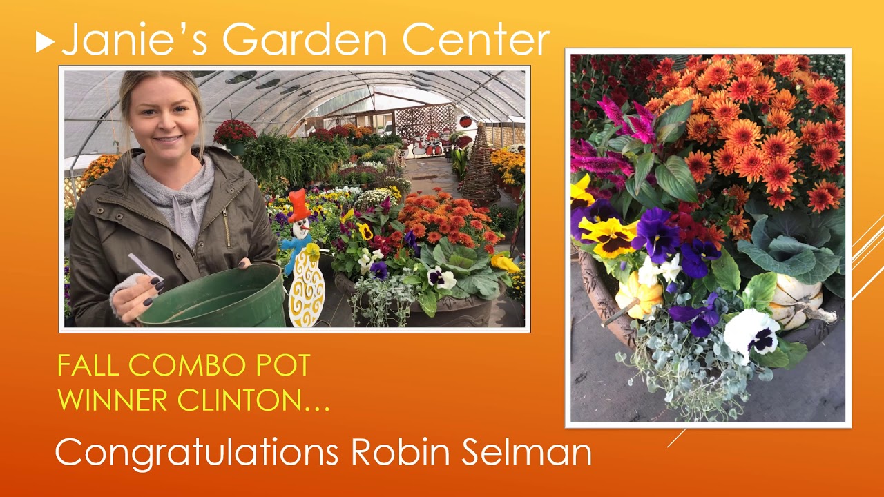 Fall Combo Pot Winners Janie's Garden Center - YouTube