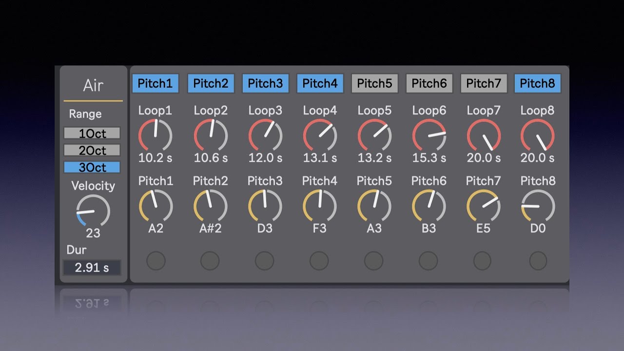 Generative Sequencer Ableton Air (Max for Live Device) - YouTube