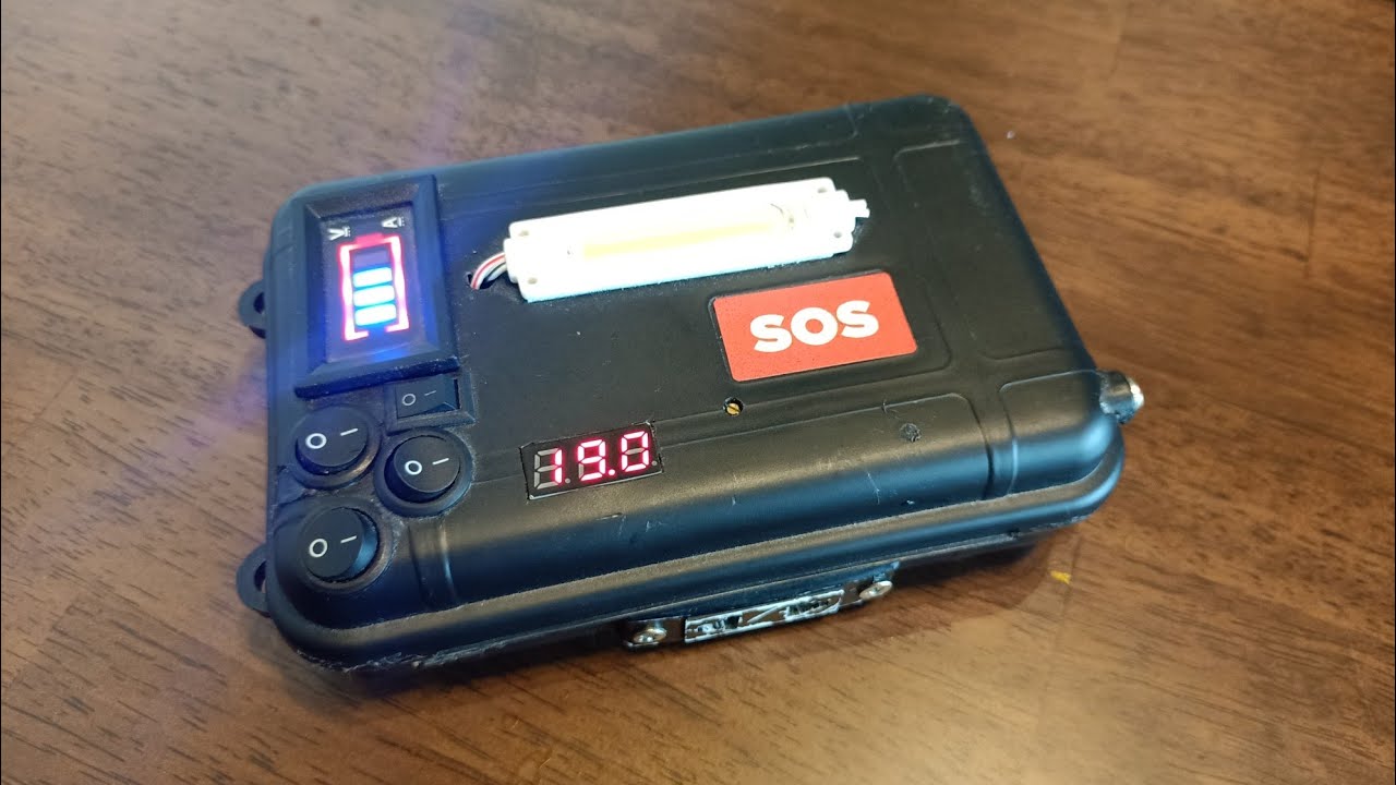 สอนทำ outdoor power box mini สำหรับ camping - YouTube