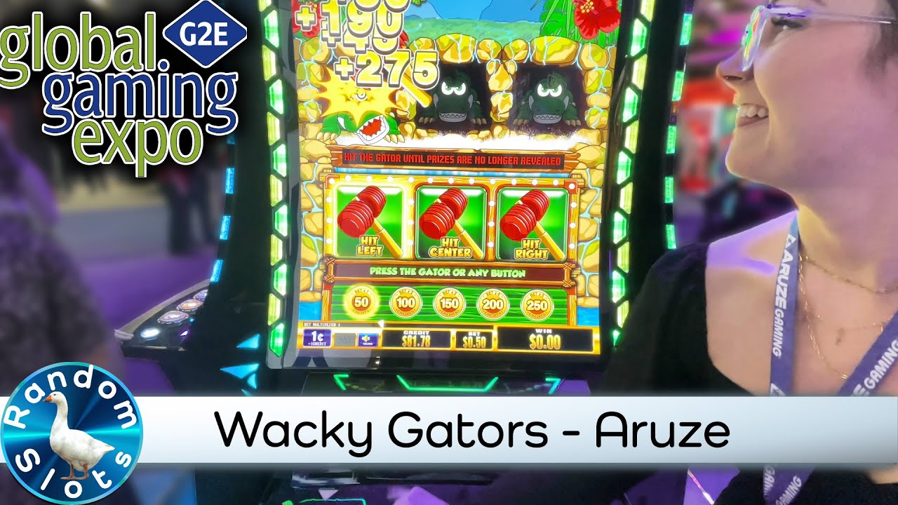 Wacky Gators Slot Machine by Aruze at #G2E2022 - YouTube