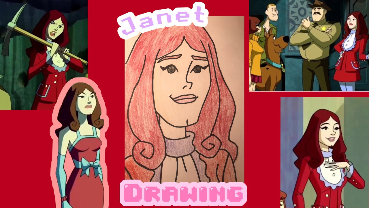 SCOOBY DOO SERIES: JANET NETTLES DRAWING - YouTube