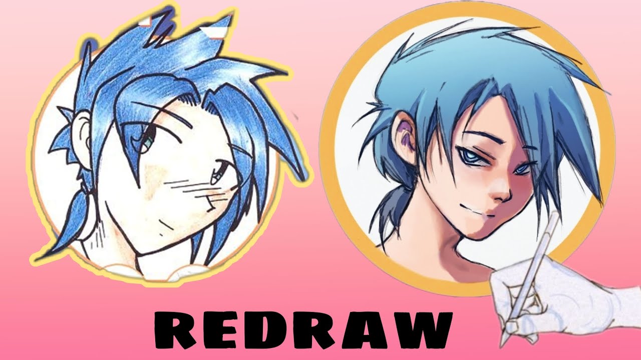 How To Draw Manga Redraw | Krita Speedpaint - YouTube