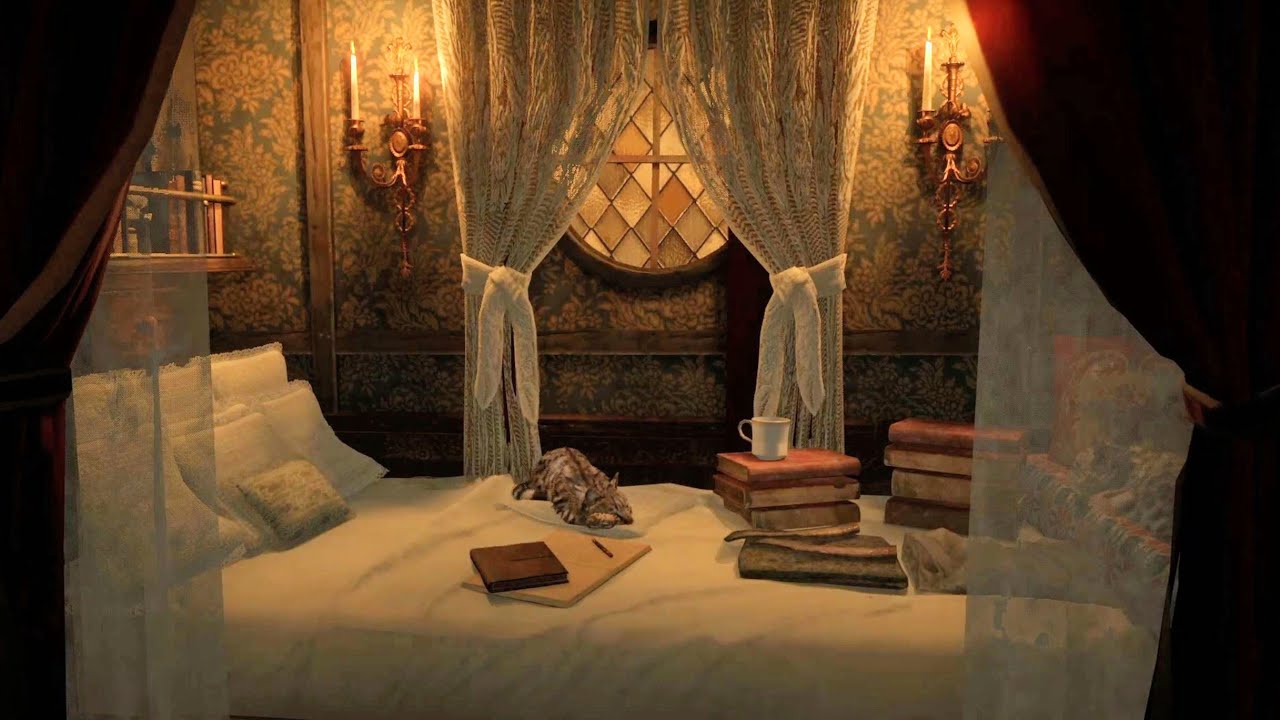 Cozy Nook Ambience with Rain on Window ASMR | Victorian | Cottagecore ...