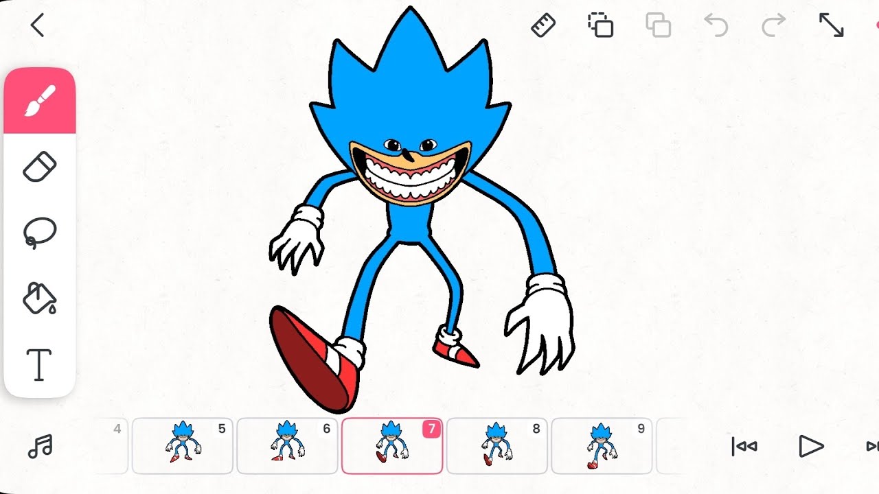 FlipaClip – Shin Sonic animation - YouTube