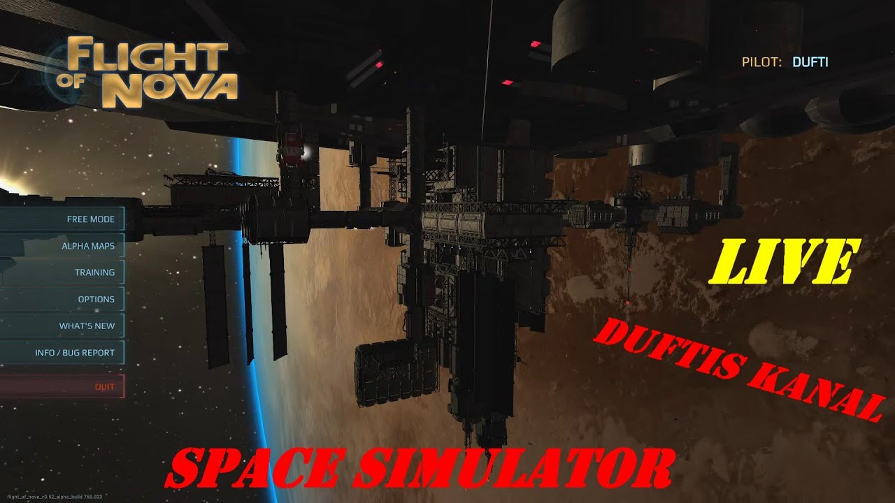 Neuer Space Simulator -Flight Of Nova- - YouTube