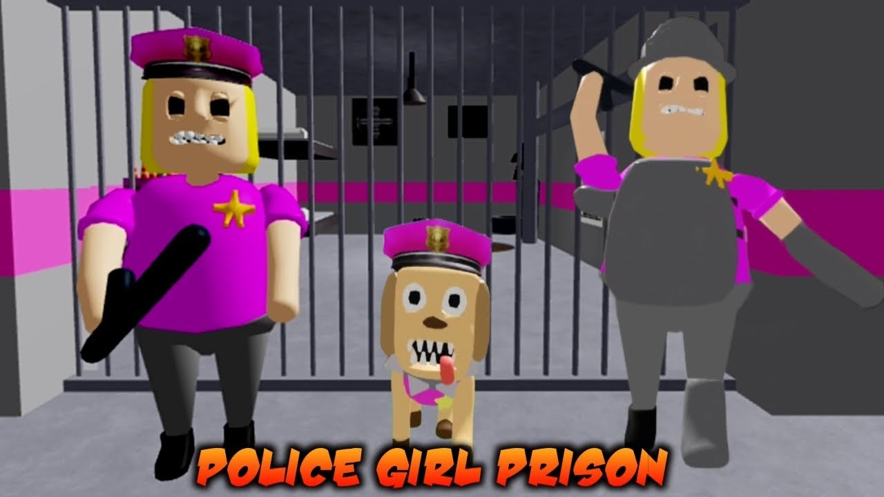 POLICE GIRL PRISON RUN Jumpscare & Full Walkthrough Gameplay - YouTube
