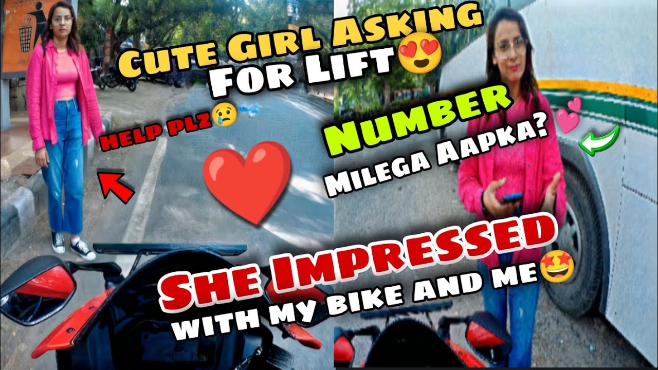 Cute Stranger Girl💞Asking for lift💞on my R15v4😍|Ask for my Number ️||Devil Vlogs - YouTube