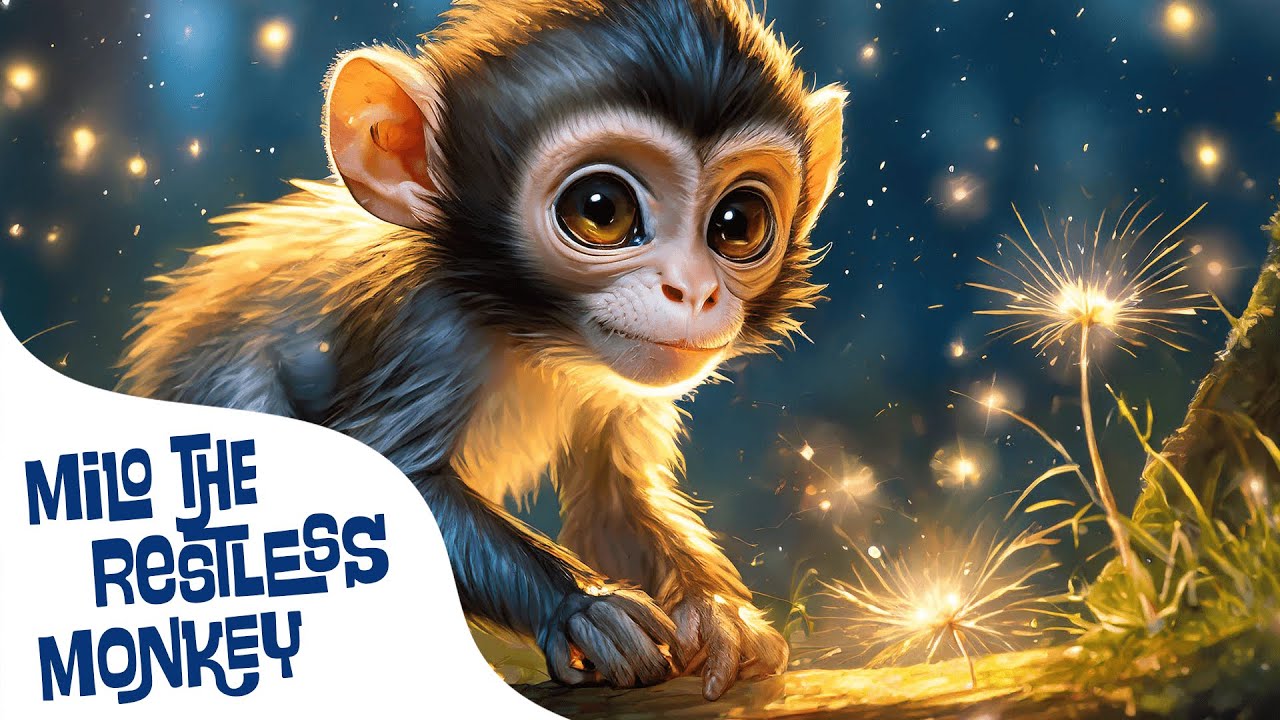 Sleep Stories - Milo the Restless Monkey - 5 Minute Mediation for Kids - YouTube