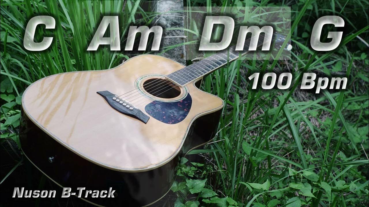 C Major (100 Bpm) Acoustic Guitar Backing Track with Cajon - YouTube