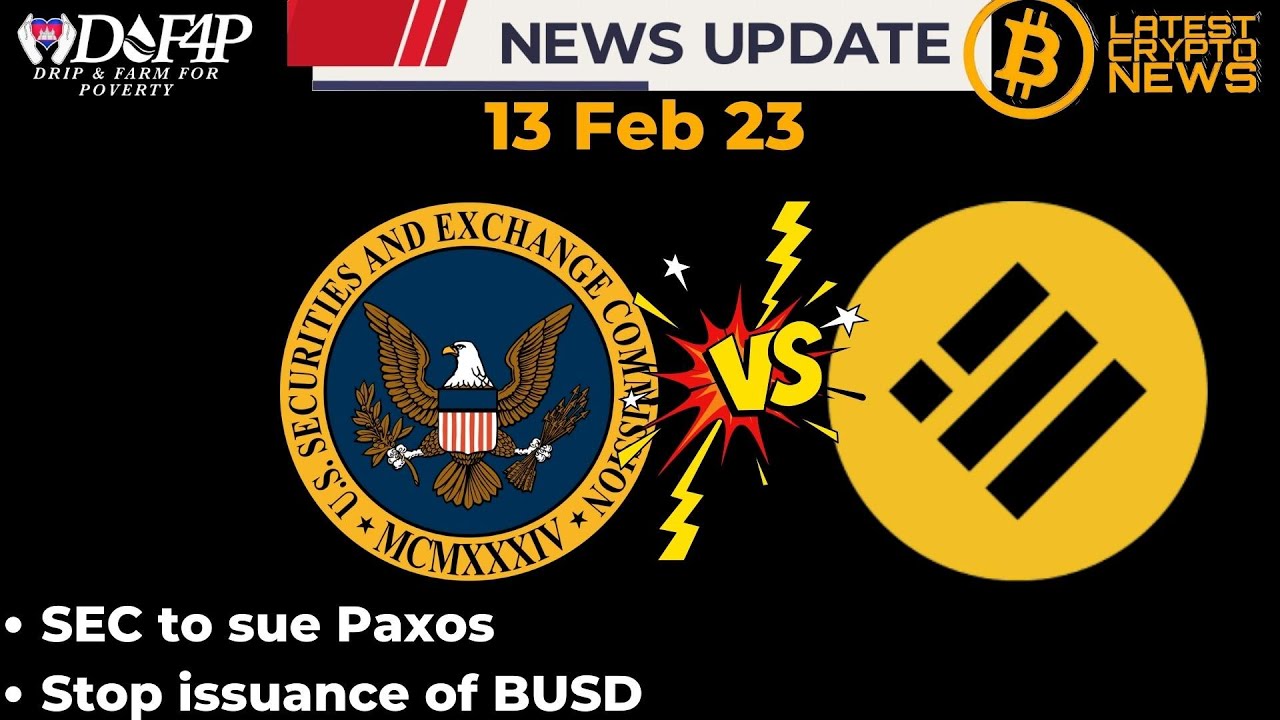 Drip Network SEC to sue Paxos and Stop BUSD issuance - YouTube