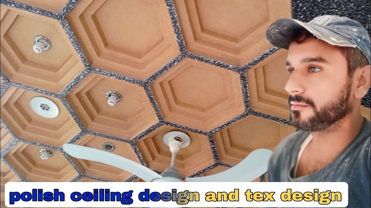 wood polish ceiling design and texr #paintingno1 - YouTube