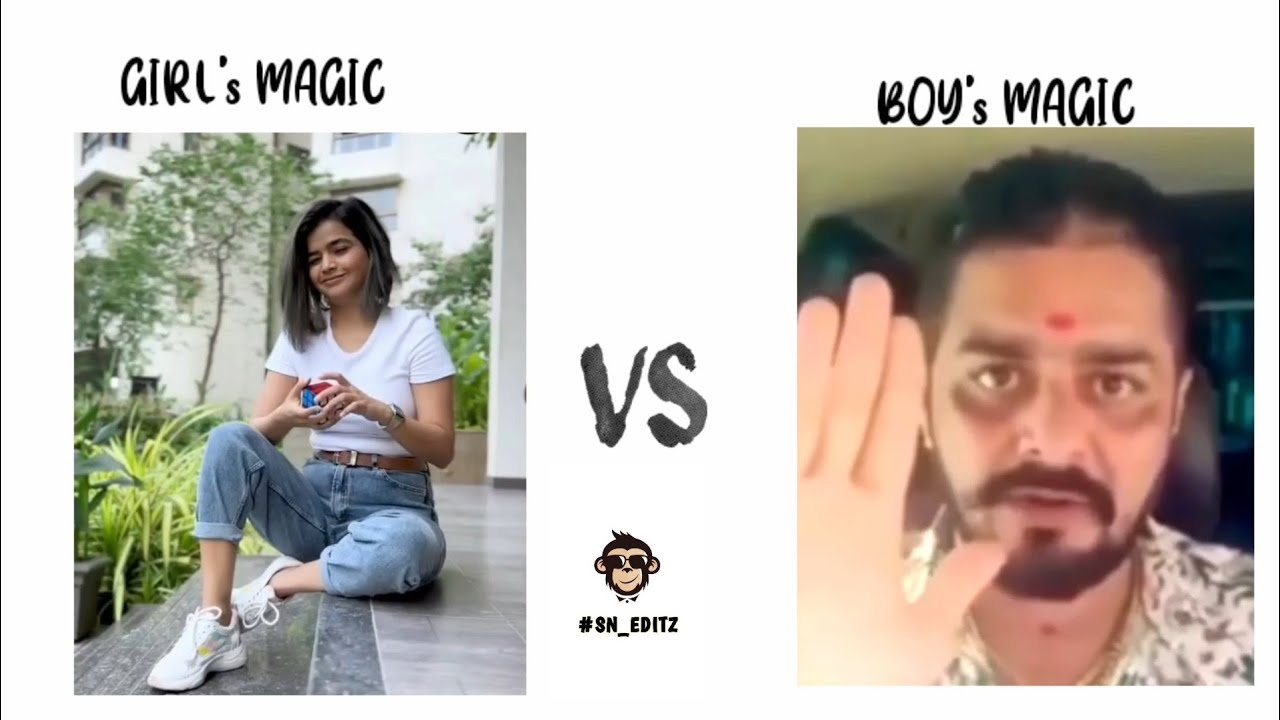 Girl's Magic vs Boy's Magic 🪄😂😂 | Boys | #funnymeme | meme | #SN_EDITS ...