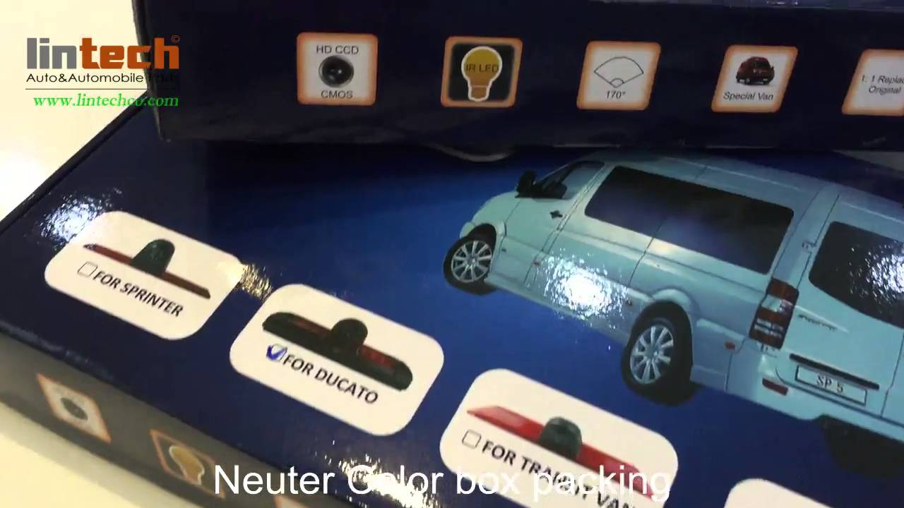 Lintech 3rd High Mounted Tail lights Rear View Camera for Ford Transit ...