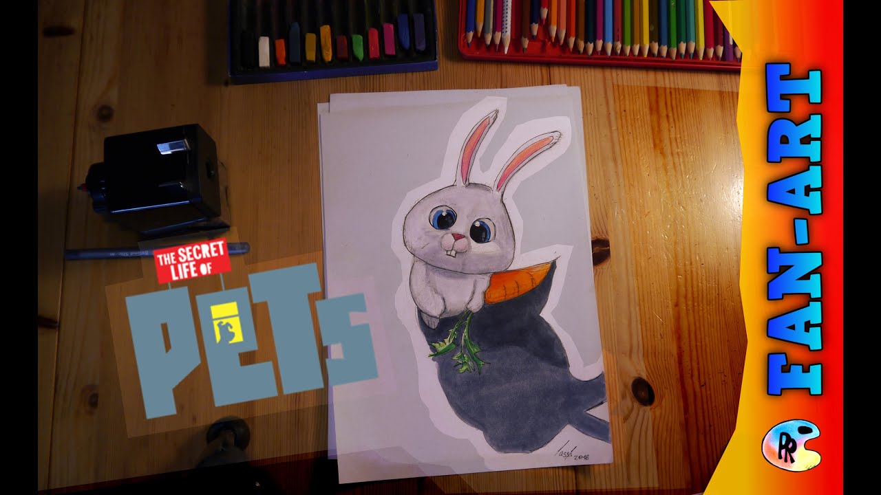 The secret life of PETS snowball fanart - snowball the bunny from pets ...