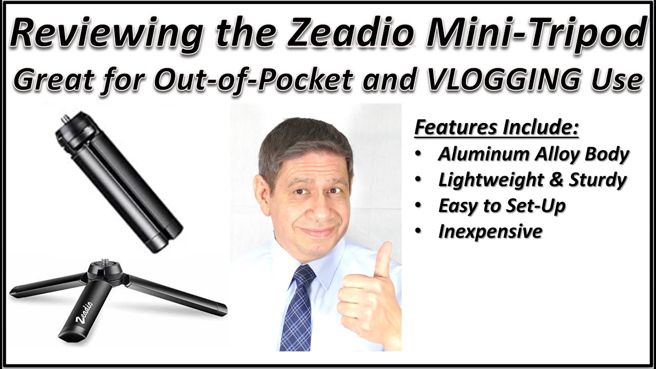 REVIEWING the ZEADIO MINI-TRIPOD - VERY USEFUL for VLOGGING - YouTube