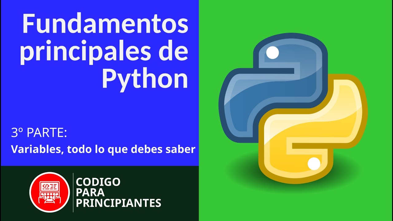 FUNDAMENTOS DE PYTHON - Variables, todo lo que tenés que saber - YouTube