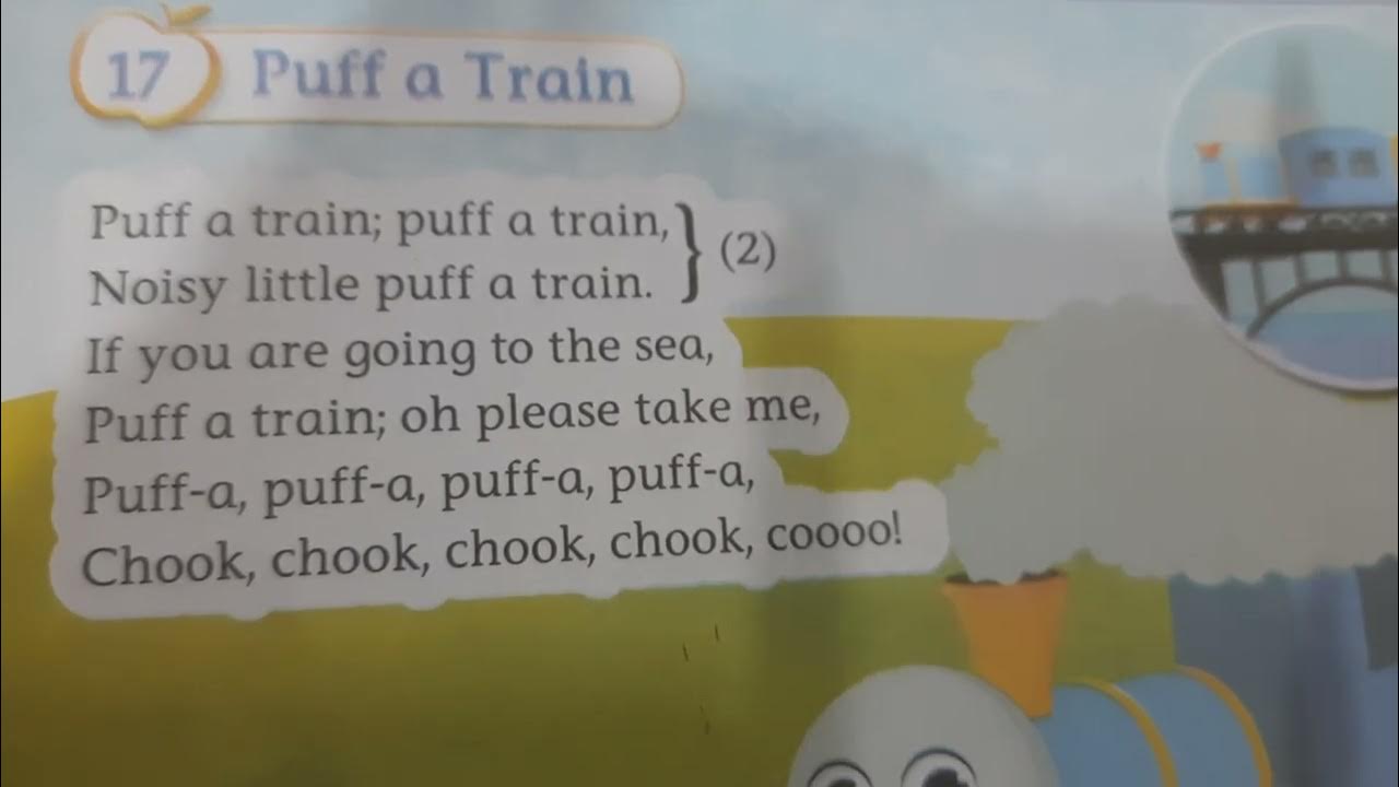 Puff a train | jr kg rhyme | Vikas apple book B |pre-primary - YouTube