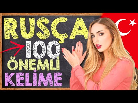 RUSÇA 100 ÖNEMLİ KELİME (Rusça Öğreniyorum)
